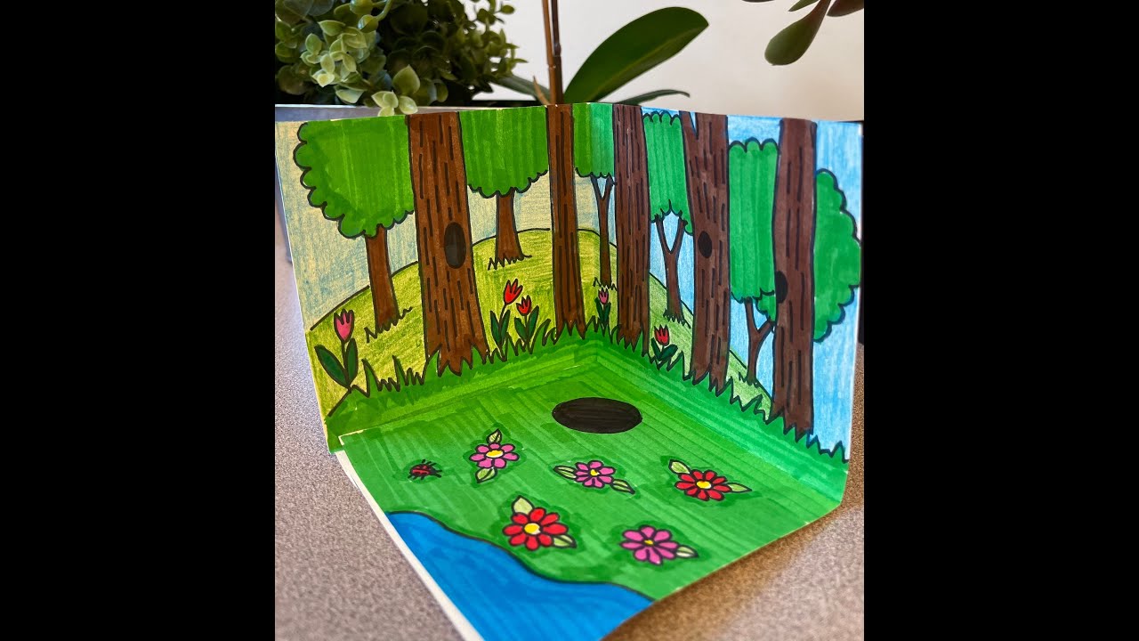 Animal Habitat Paper Art - YouTube