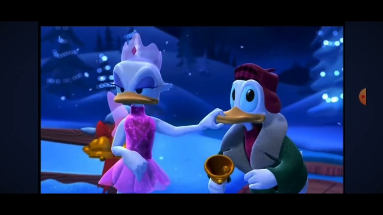 Mickey's Mouse Twice Upon A Christmas (2004) - Belle's on Ice Clip ...