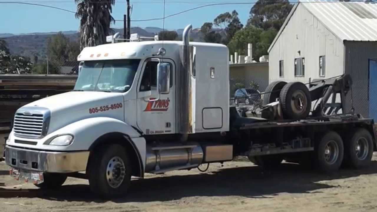 Freightliner wrecker with heavy duty tow to be sold Aug 6th - YouTube