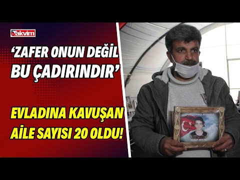Evlat nöbetindeki babadan zafer işareti yapan HDP'li vekile: Zafer onun değil bu çadırındır