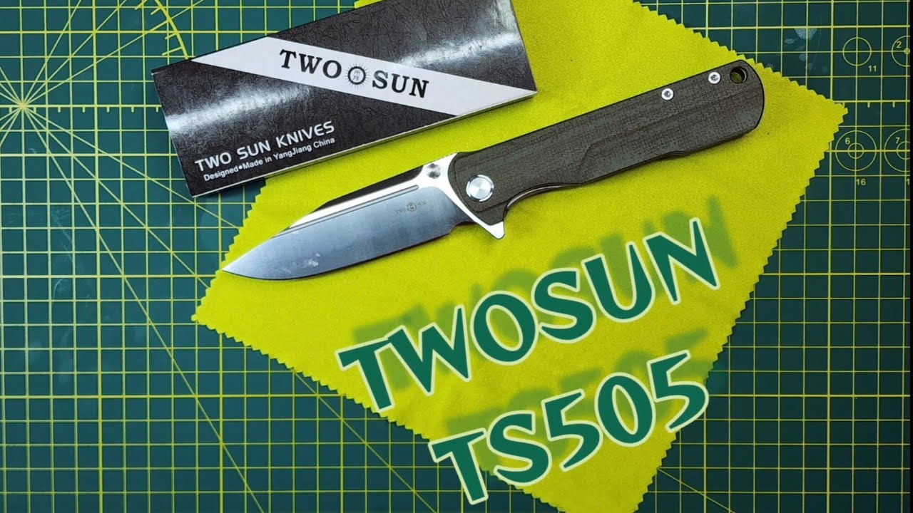 TWOSUN TS505 MICARTA N690, BIG knife, excellent action, liken to a ...