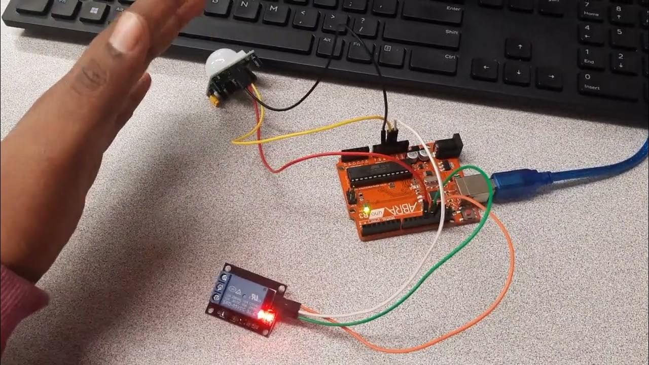 Lab7: Interfacing Arduino with PIR motion sensor and Relay - YouTube