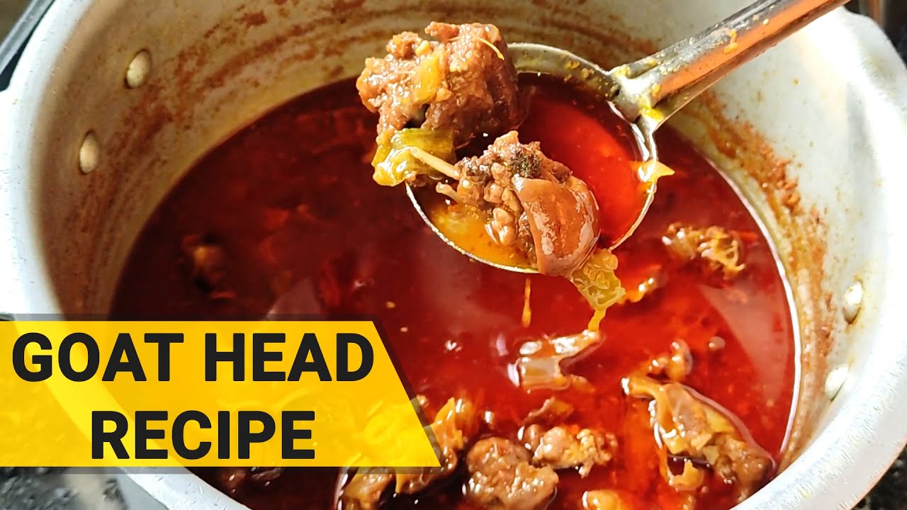 Goat Head Recipe - How To Cooking Goat Head Curry | Tasty Lamb Head ...