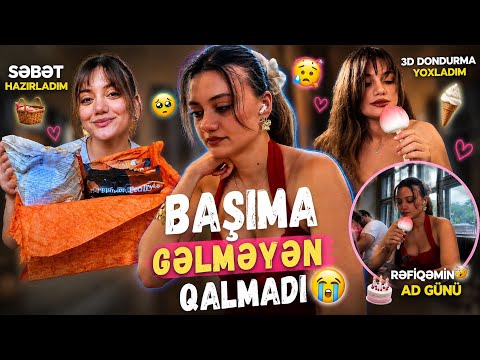3d dondurma😍Ad günündə başıma gələnlər🤧Səbət yığdım🧺