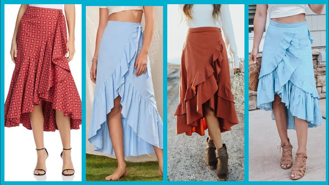 Top50+ Ruffle Skirts designs outstanding collection 2k20 - YouTube