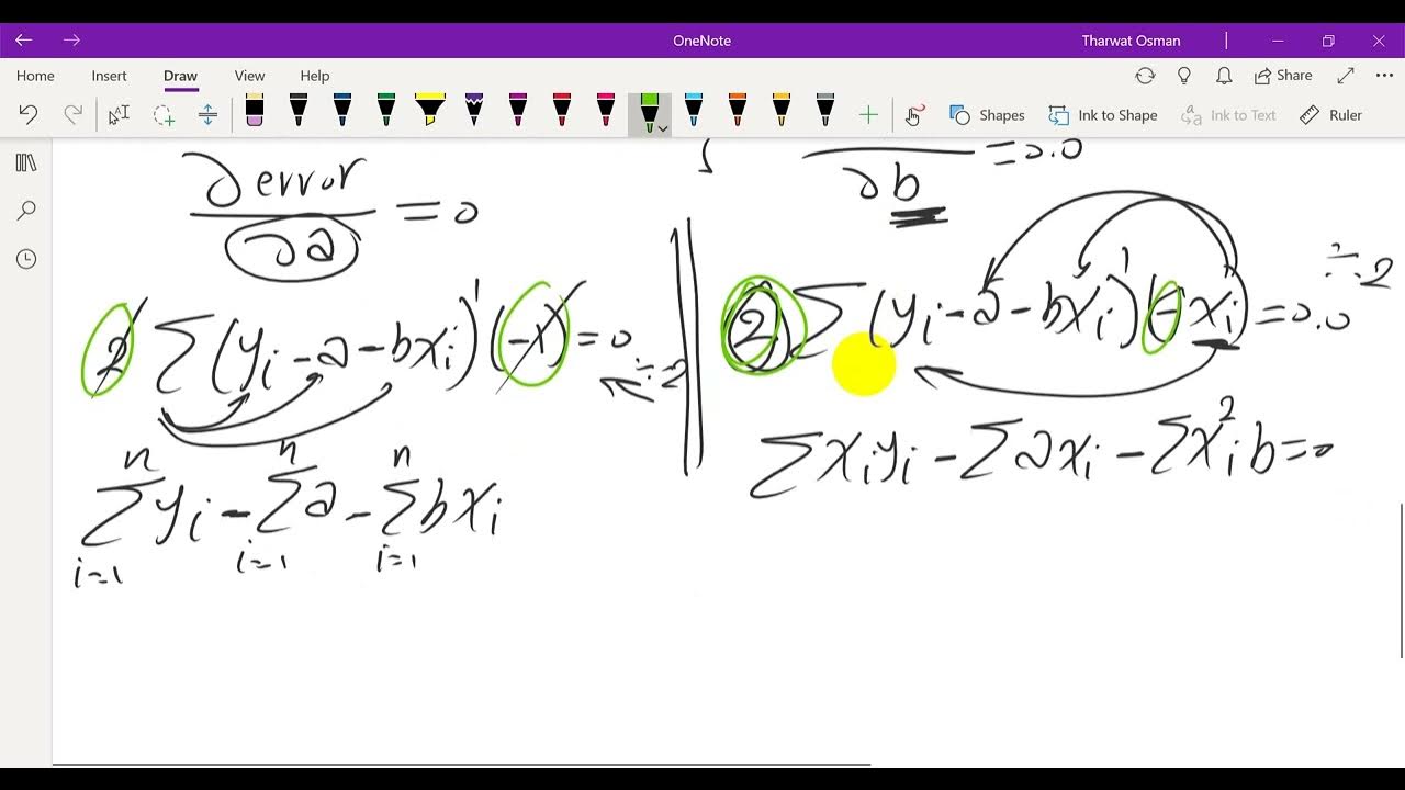Curve fitting part 1 straight line - YouTube