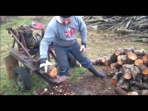 Станок для колки дров - YouTube