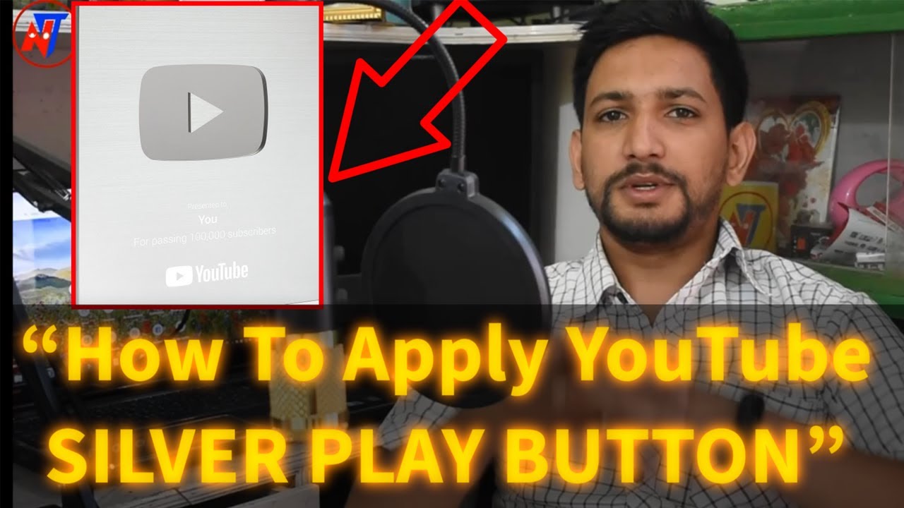 How To Apply YouTube SILVER PLAY BUTTON After 100K Subscriber | How to ...