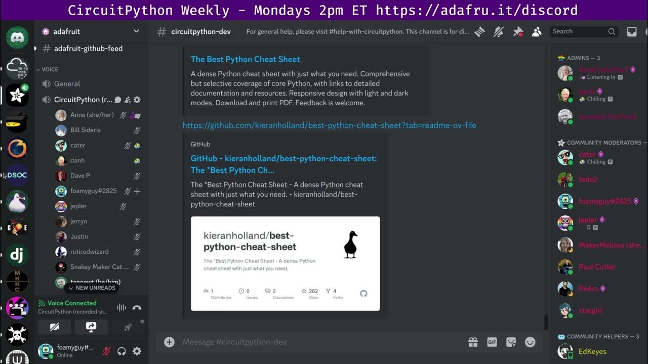 CircuitPython Weekly Meeting for Jun 24, 2024 @circuitpython #circuitpython #adafruit - YouTube