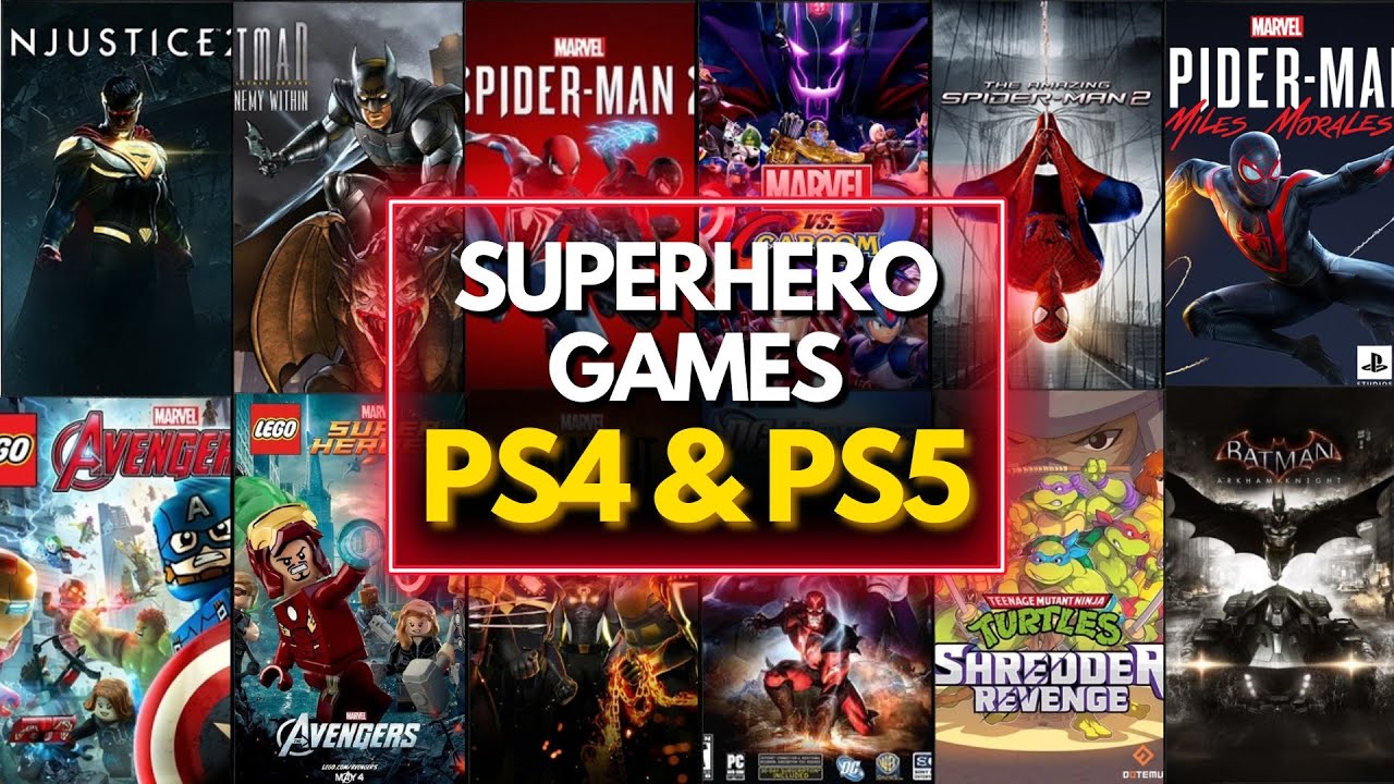 Top 30 Best Superhero Games for PS4 & PS5 - YouTube