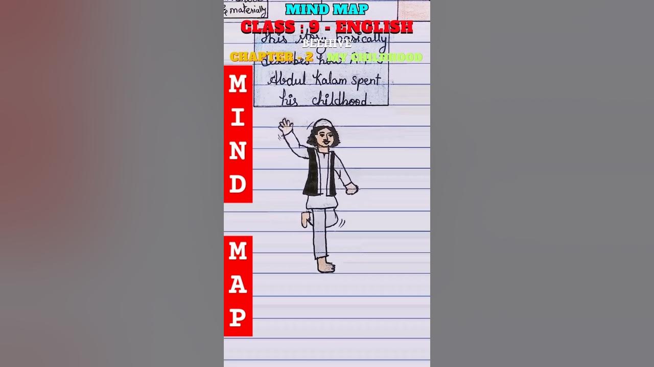 Mind Map : MY CHILDHOOD - Class 9 English Chapter 6 | #shortvideo # ...