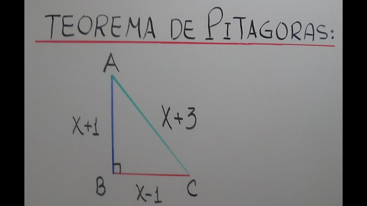TEOREMA DE PITAGORAS . EJERCICIO . - YouTube