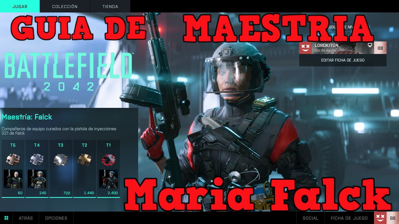 BATTLEFIELD 2042 💥MAESTRIA DE ESPECIALISTAS💥 MARIA FALK, GUIA COMPLETA ...