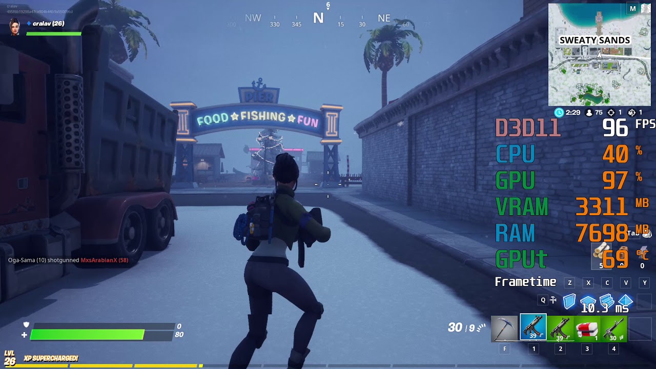 AMD Radeon RX 5500 XT -- Intel Core i5-9600K -- Fortnite Battle Royale ...