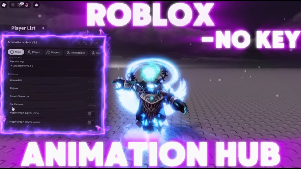 Fe Animation Gui Script R6 And R15 Roblox Universal Script Youtube