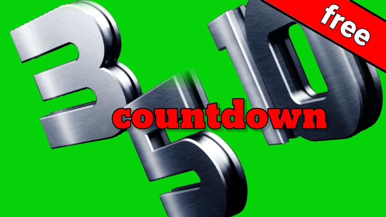 #greenscreen #chromakey #footage countdown greenscreen animation ...
