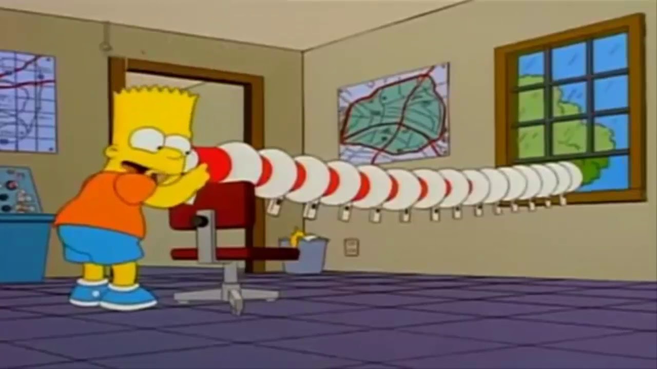 Los Simpsons Megáfono Meme Un resplandor y hace PUM - YouTube