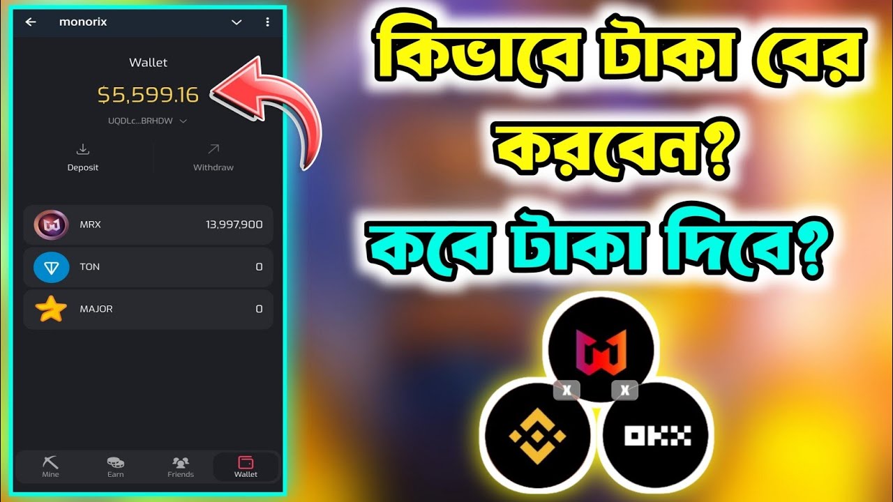 Monorix Withdrawal Update | Monorix Listing on Binance,OKX,Bybit ...