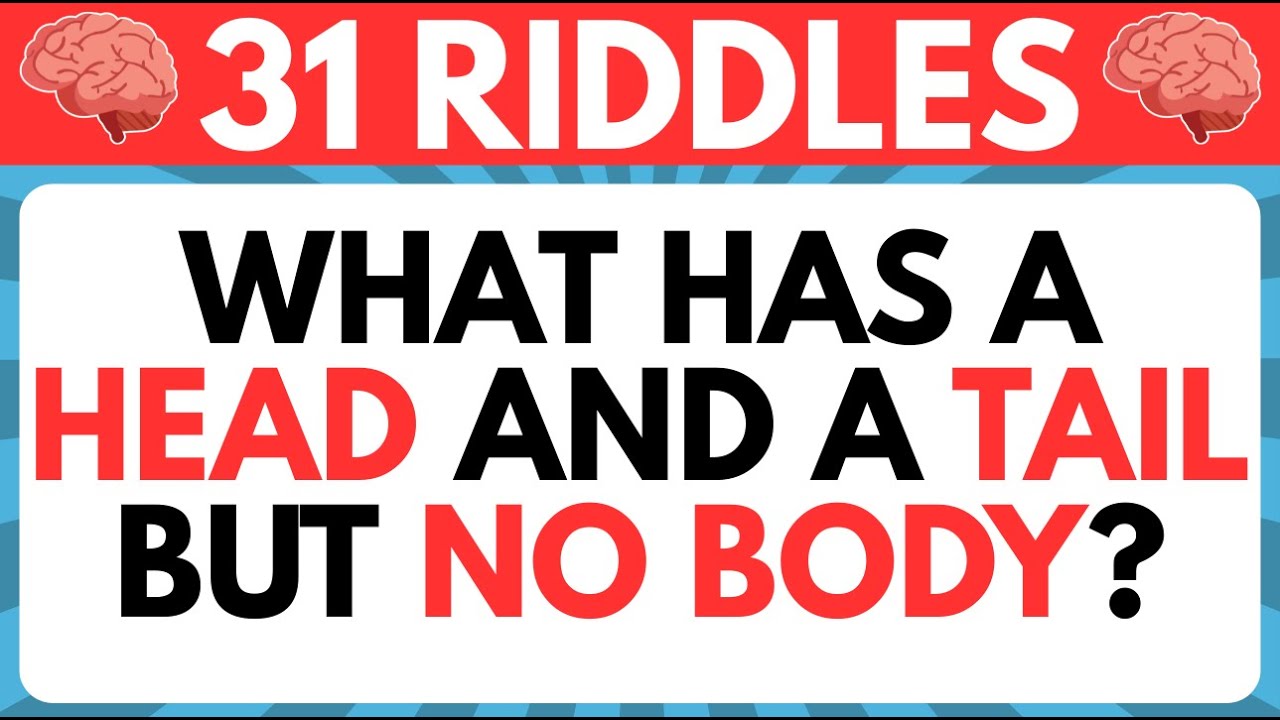 Can You Solve These 31 Tricky Riddles? 🧠 Easy to Expert Challenge ...