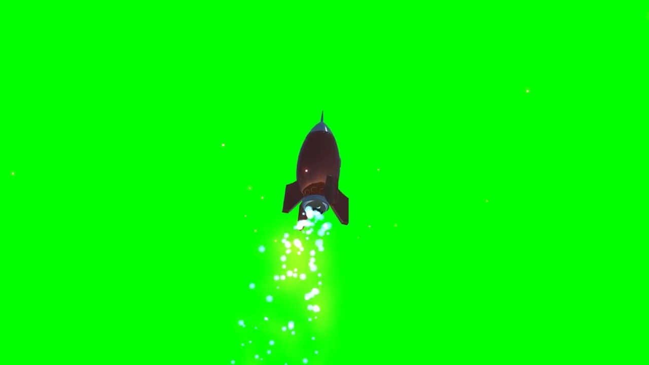 Animated SpaceShip Green Screen Top free - YouTube