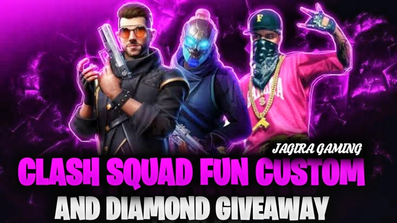 CLASH SQUAD CUSTOM ROOMS AND GIVEAWAY TOURNAMENTS | FREEFIRE LIVE ...