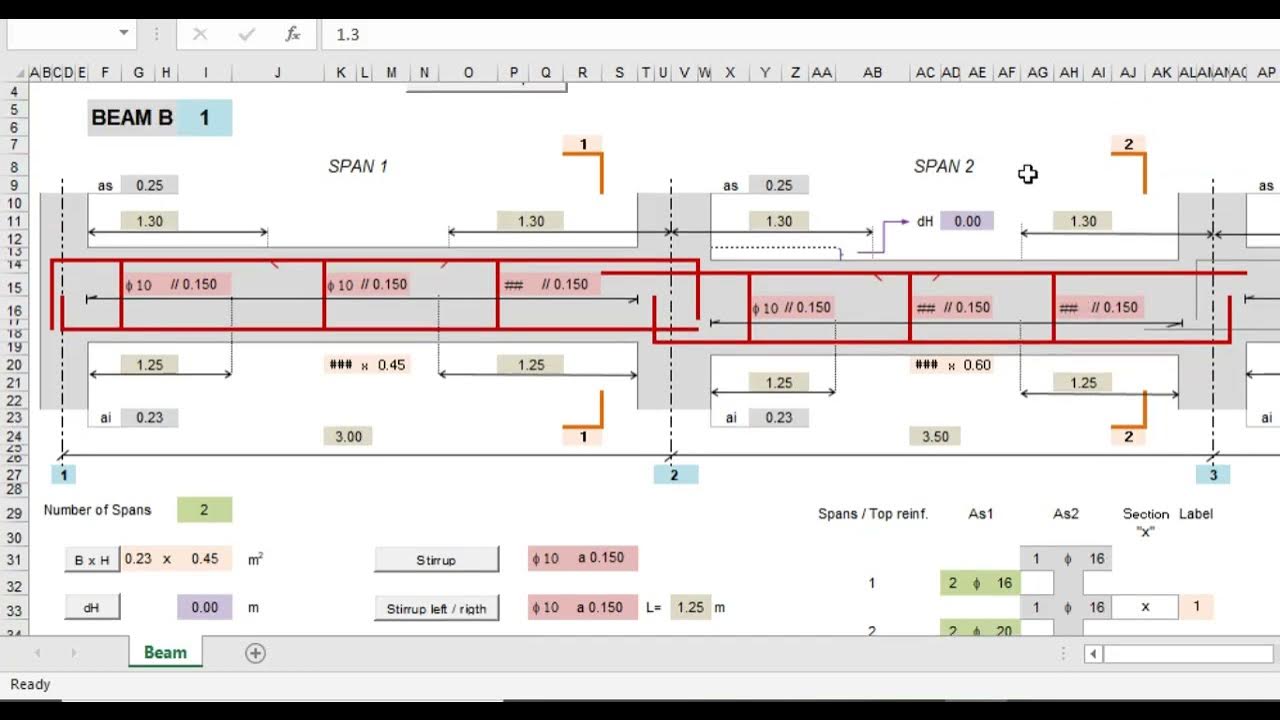 Automatic Beam Detailing with LISP Programme - YouTube