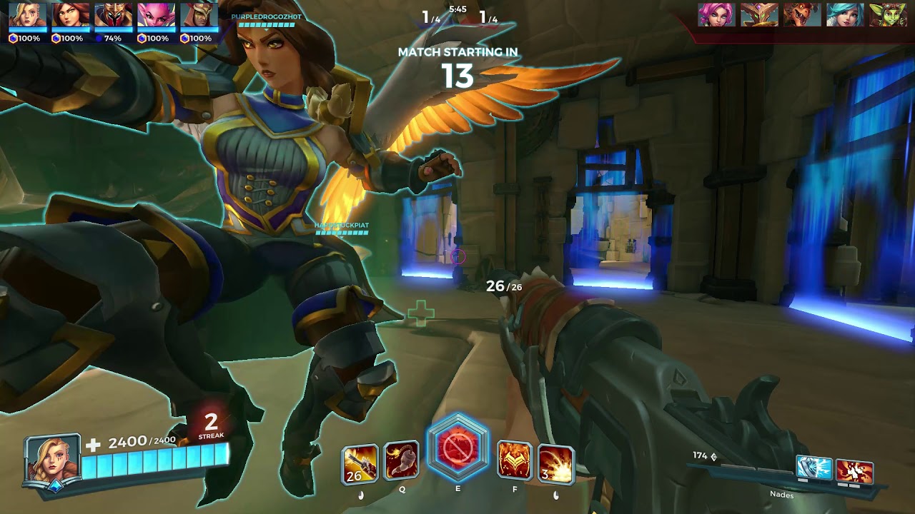 Paladins (PC) Tyra Quick Play Siege 2019-09-15 - YouTube