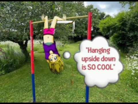 My Gymnastics Stories! Hanging Upside Down Tickles at the Park!