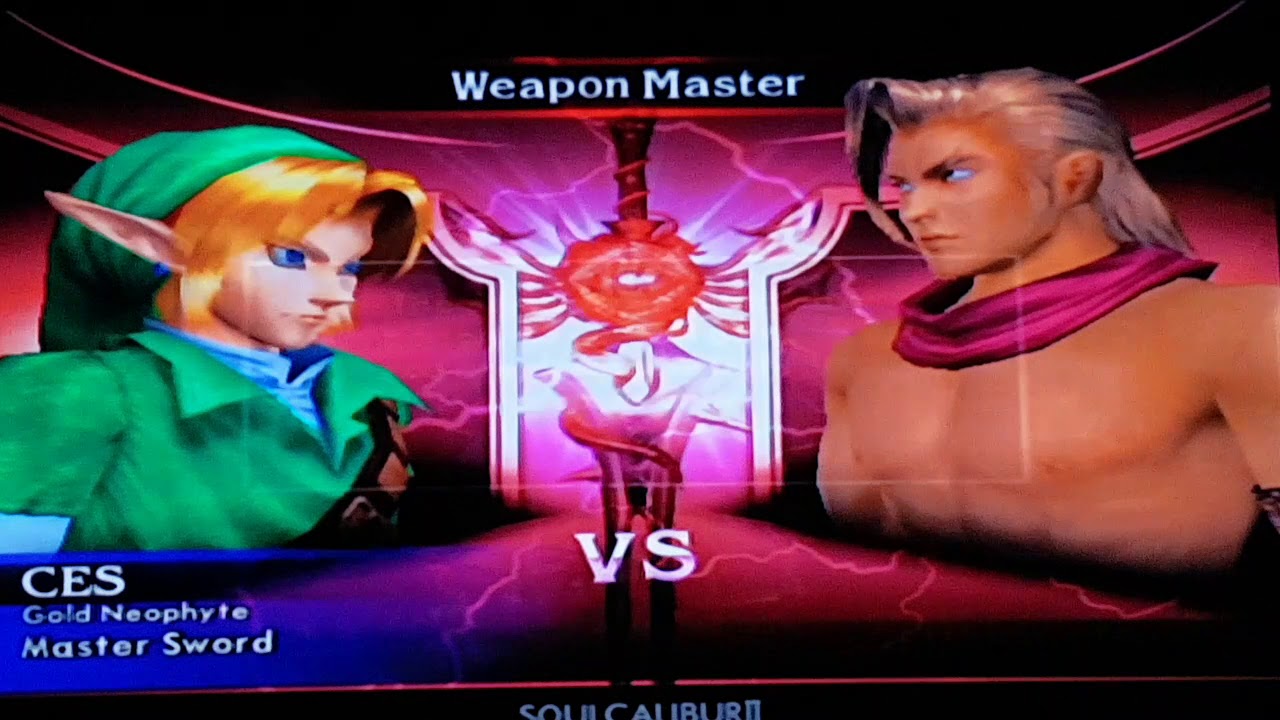 Soul Calibur 2 LINK Weapon Master Mode Chapter 3 GC 1080 - YouTube