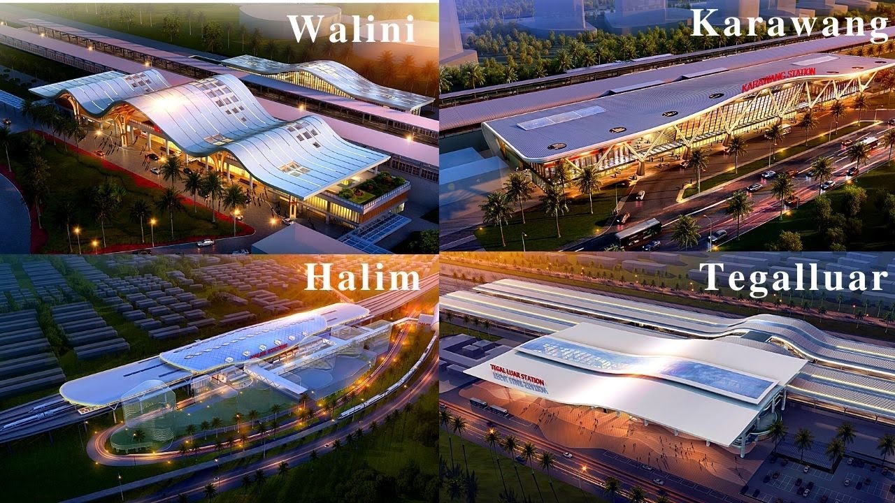 Stasiun Kereta Cepat Jakarta Bandung - Halim, Karawang, Walini ...