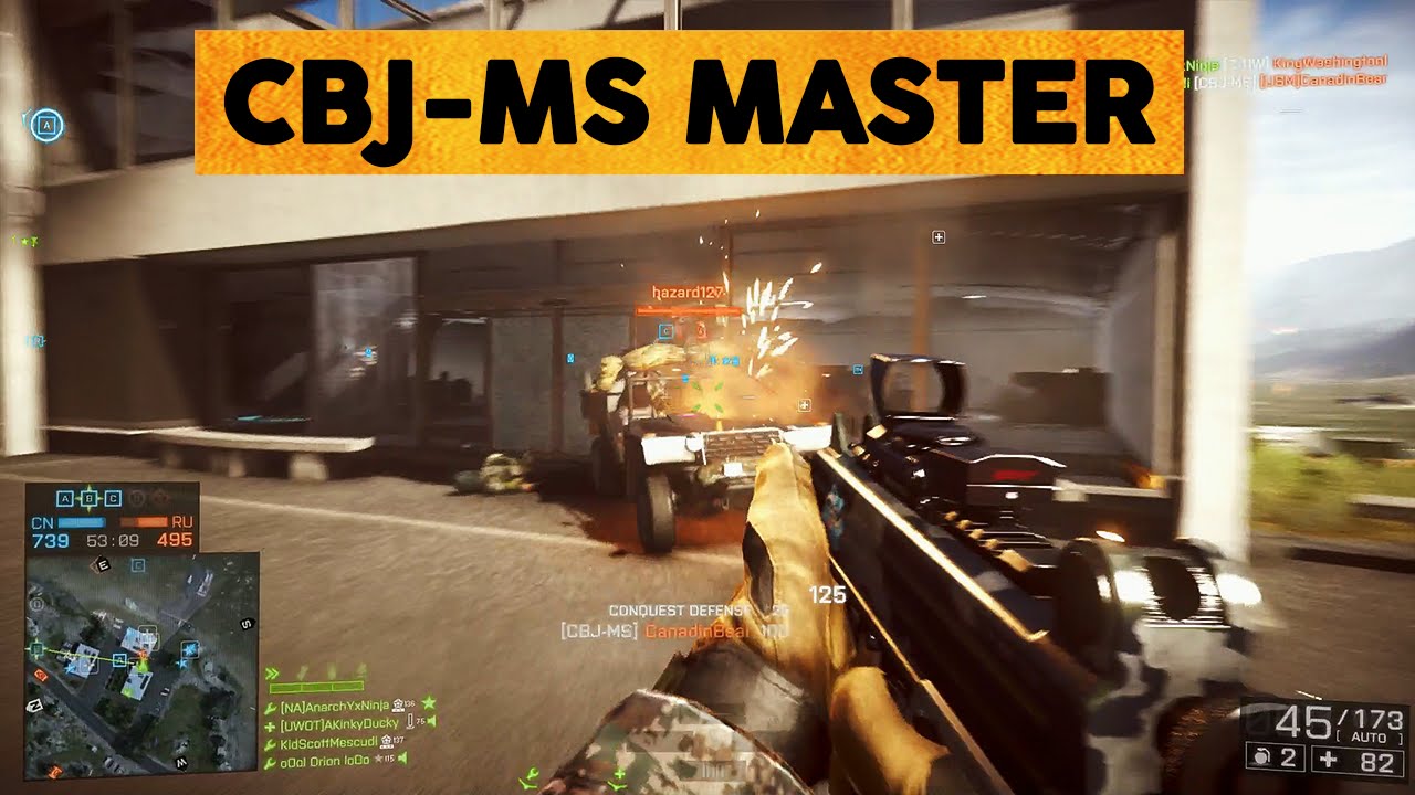 BATTLEFIELD 4 - Multiplayer Gameplay - CBJ-MS Nailgun Master & Wrong ...