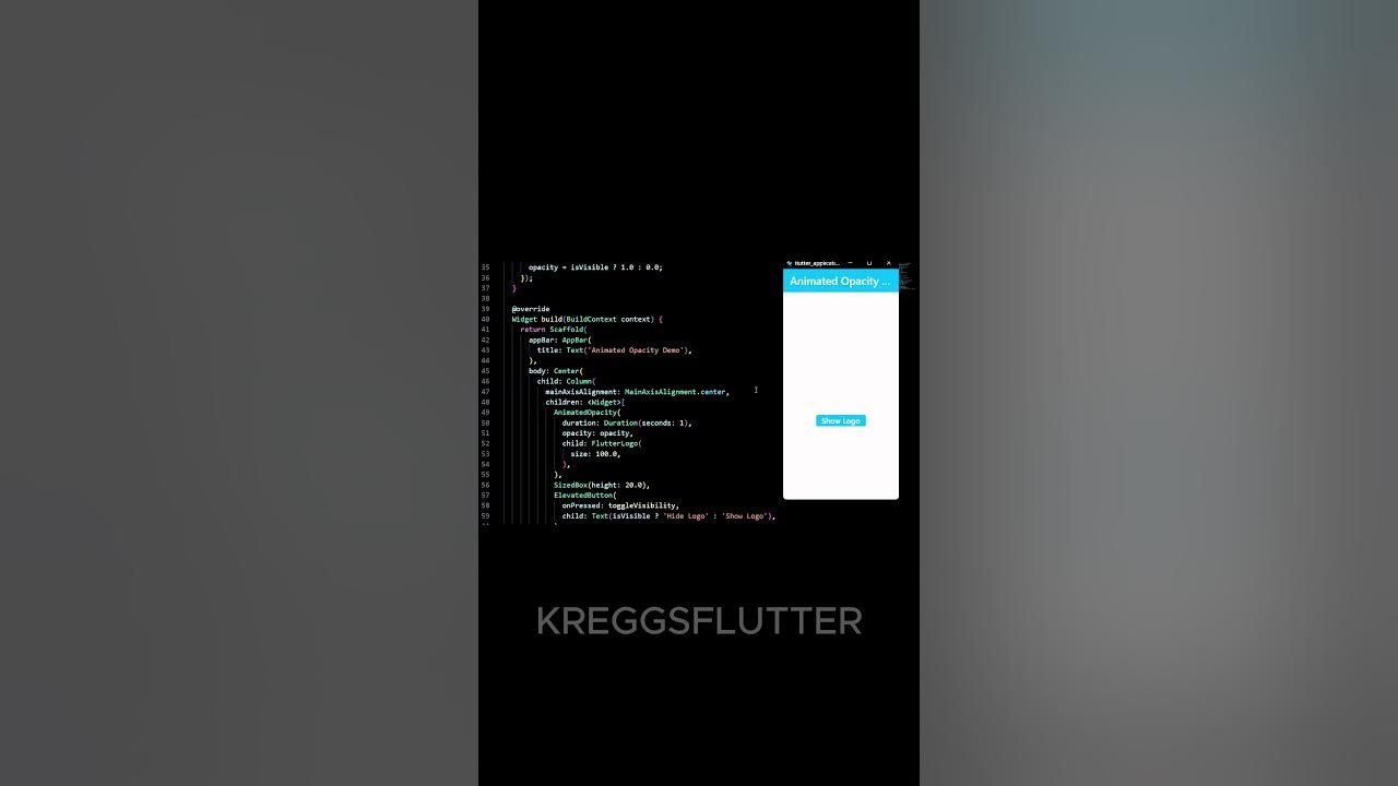 Flutter Hide Icon App Flutter Coding Flutterdev Code Coder Android Flutterio Developer 