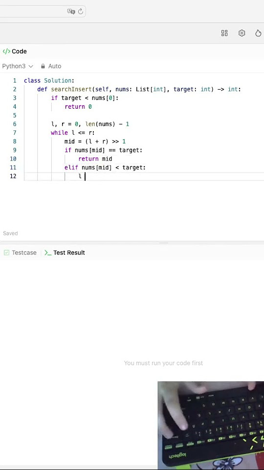 Leetcode 35 Search Insert Position Youtube