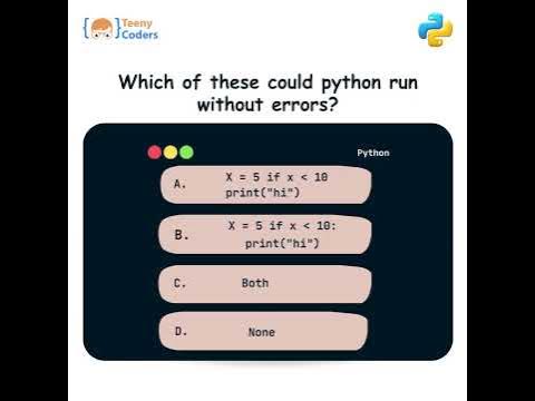 Code without Errors? | Python Programming #quiz #python - YouTube
