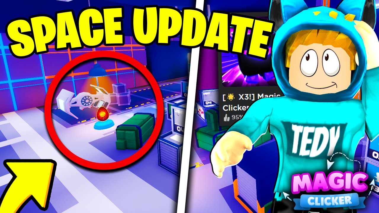 🙀NOWY SPACE UPDATE W MAGIC CLICKER ⋮ ROZDAJE NAJLEPSZE PETY!🎉 #roblox # ...