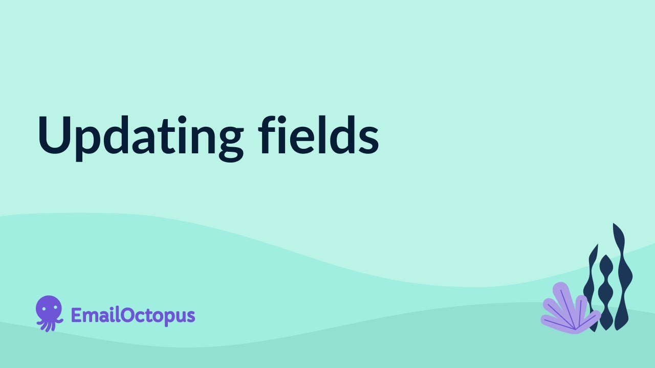 Updating fields - YouTube