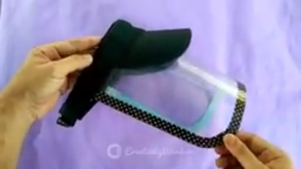 DO IT YOURSELF FACE SHIELD | HOW TO MAKE FACE SHIELD | FACE SHIELD ...