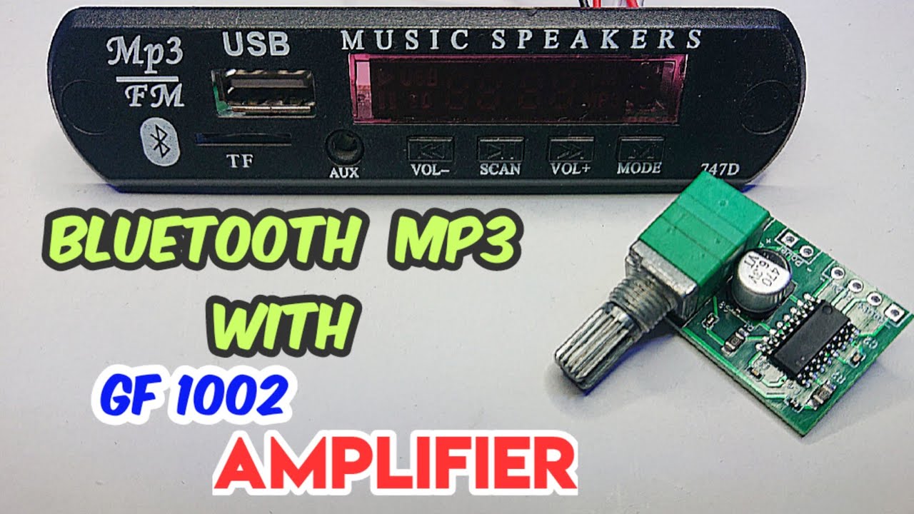 Bluetooth ,Fm,Usb,SD,Aux input kit with GF 1002 Amplifier module ...