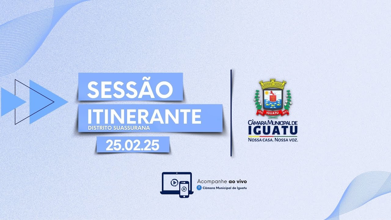 Sessão Itinerante (Distrito Suassurana) da Câmara Municipal de Iguatu ...