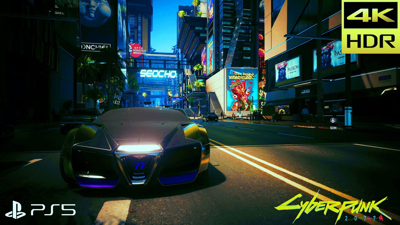 Cyberpunk 2077 Realistic Graphics PS5 Night City Walk - YouTube