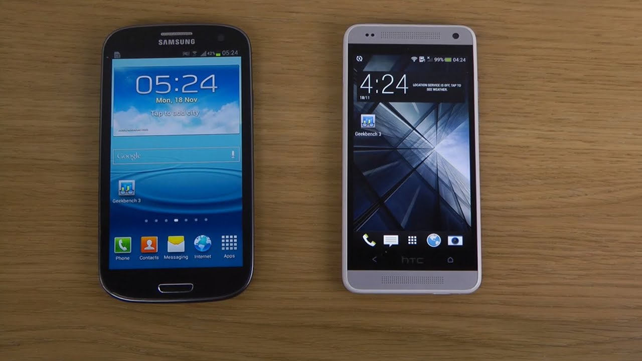 Samsung Galaxy S3 vs. HTC One Mini - Benchmark Speed Performance Test ...
