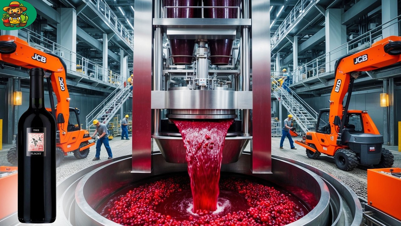 How Red Wine is Processed in Mega Factory | Red Wine Factory Process ...