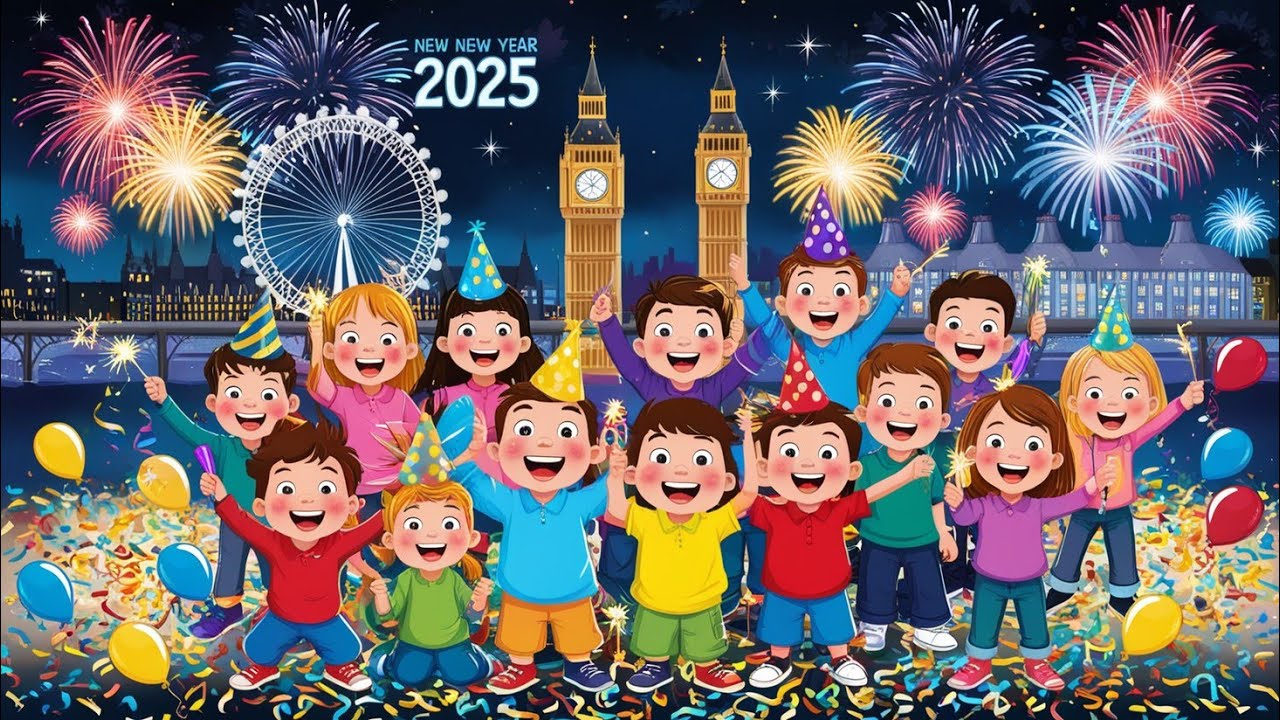 🎉 We Wish You a Happy New Year | Fun Kids Song for Singing and Dancing ...