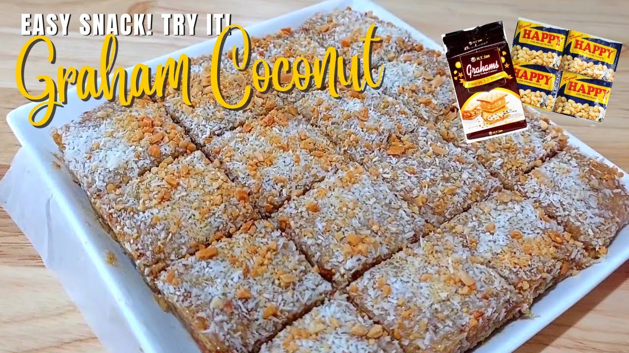 Yummy Graham Coconut Bar | Subukan at Mapapawow ka sa Sarap!😋 Sobrang ...