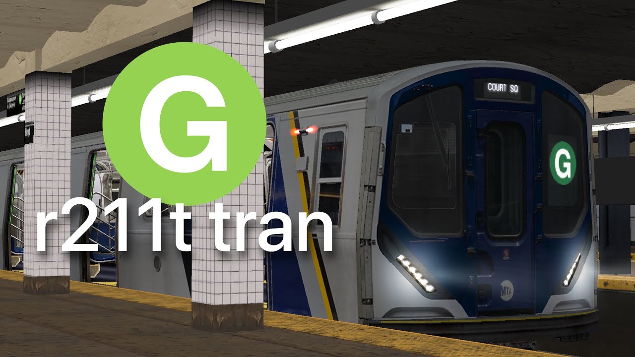 OpenBVE | R211T G train @ Hoyt-Schermerhorn St - YouTube