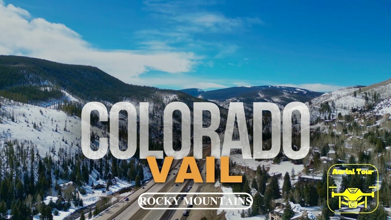 4K Winter Wonderland: Stunning Aerial Drone Views of Vail, Colorado ...