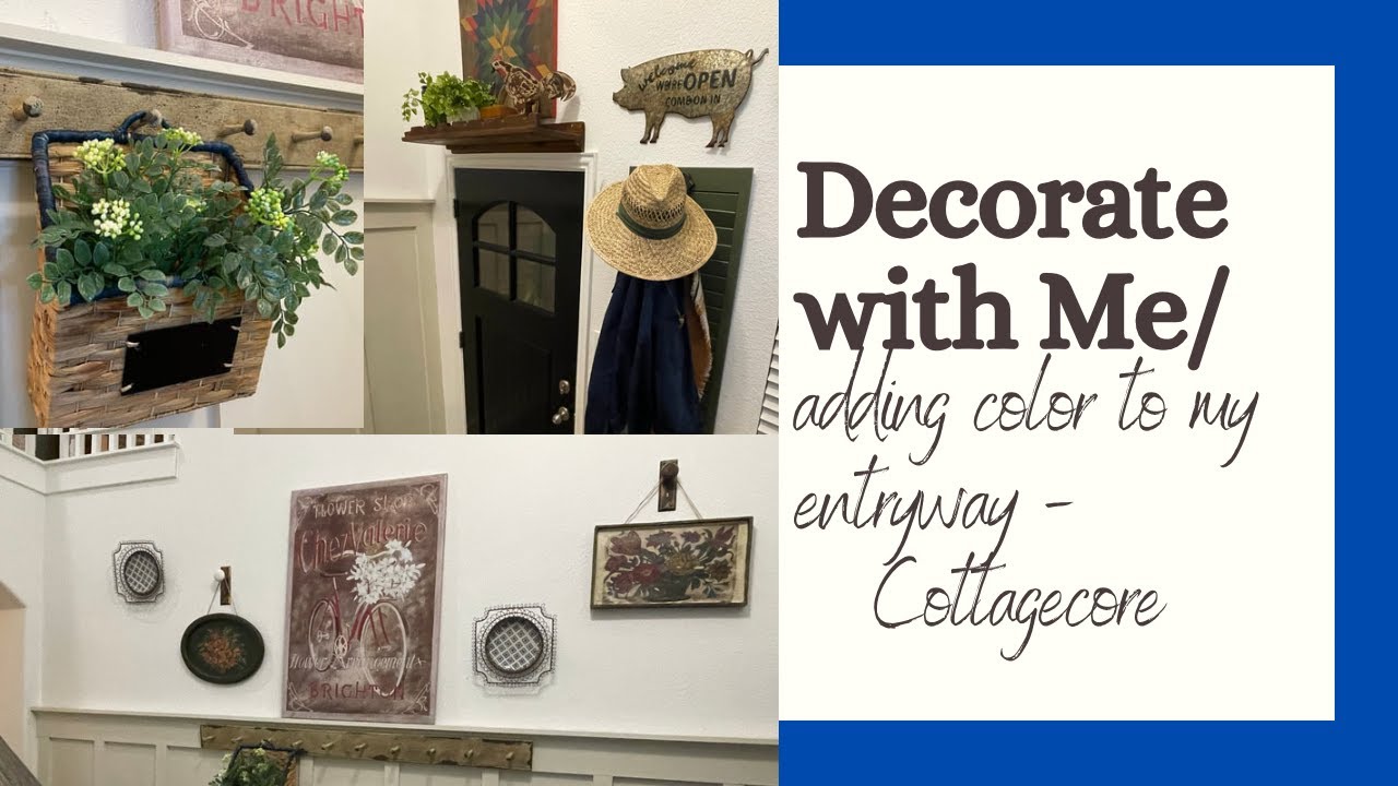 Decorate with me/Cottagecore Entryway - YouTube
