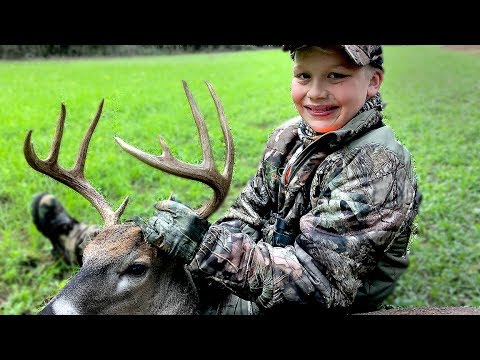 My Sons Biggest Buck Ever - YouTube