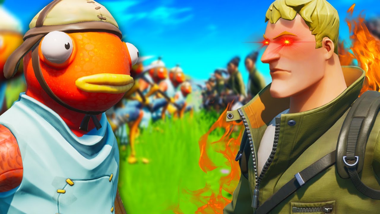 DEFAULT ARMY VS FISH ARMY - YouTube