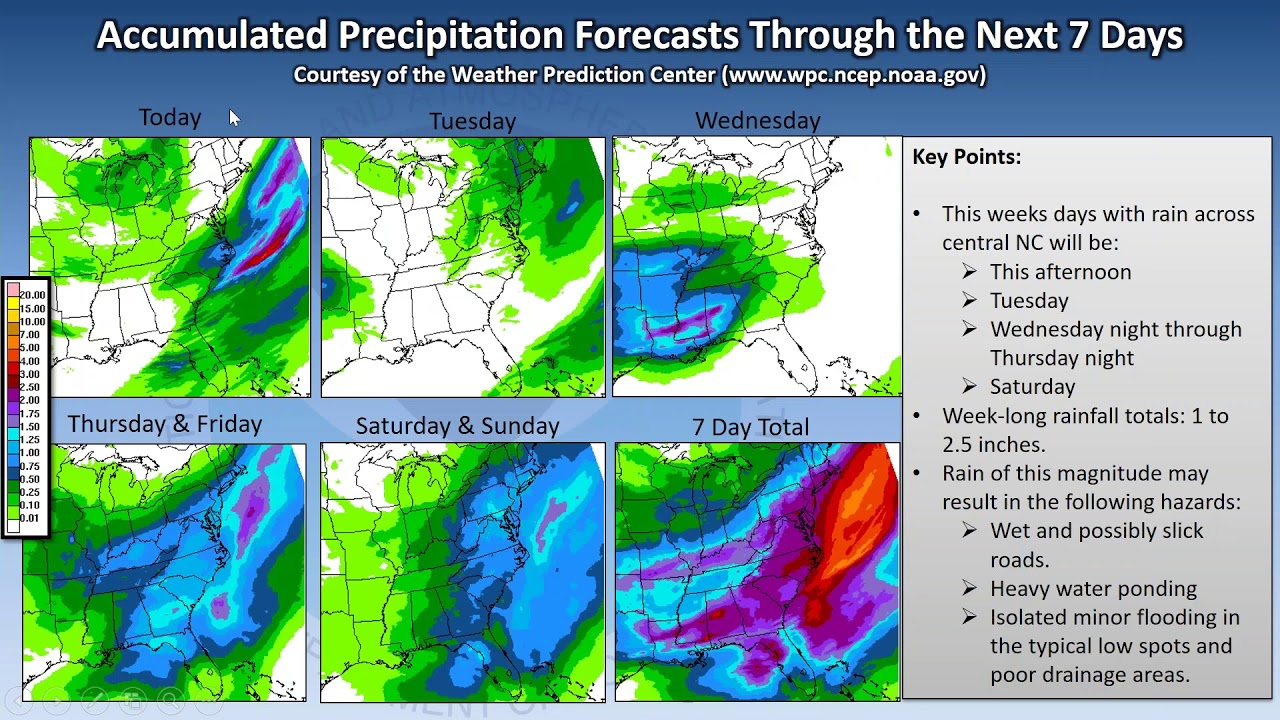 NWS Raleigh Routine Monday Briefing for Central NC - April 20, 2020 ...